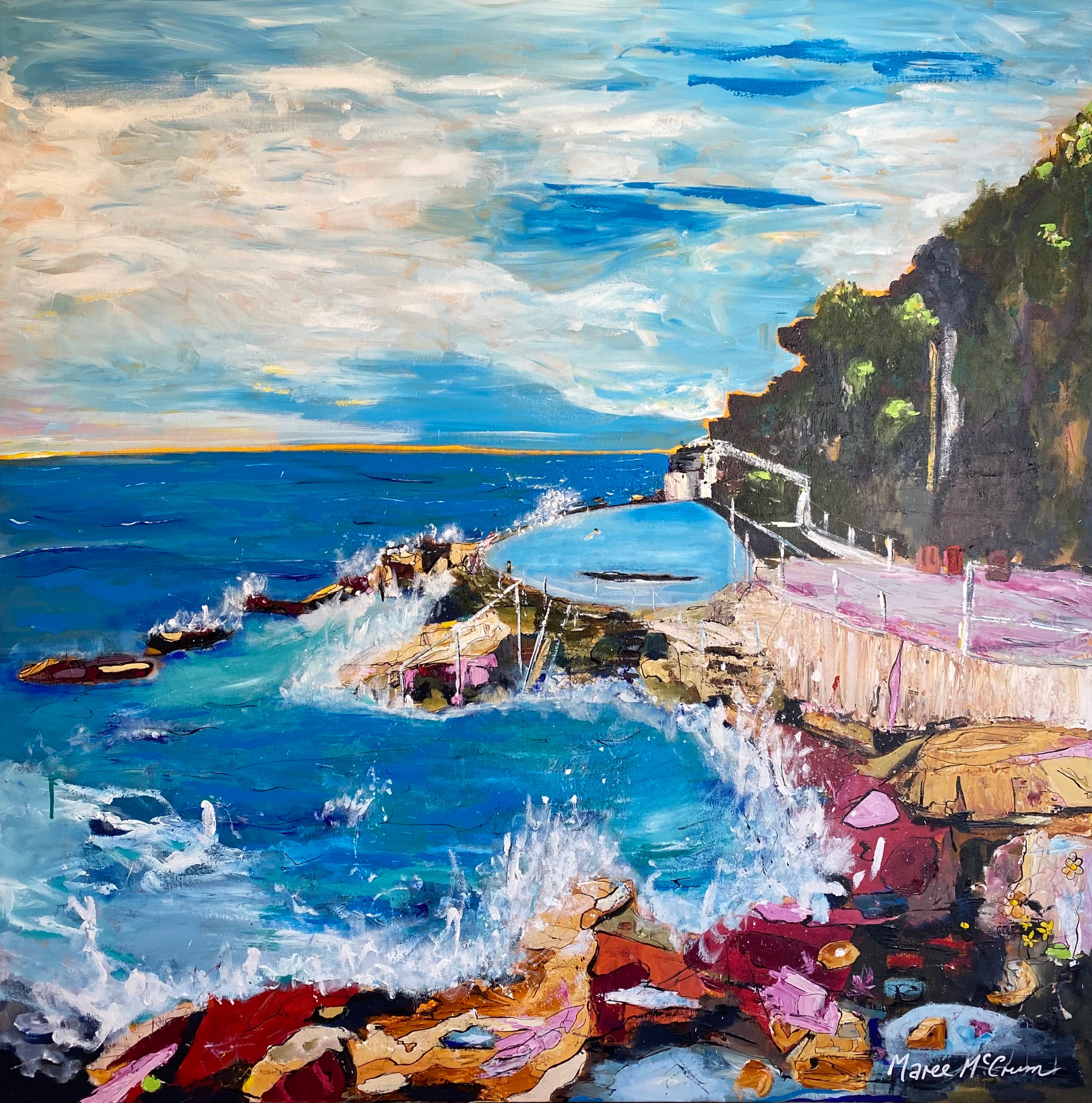 Good morning Bronte | Original Abstract Art by Maree McCrum