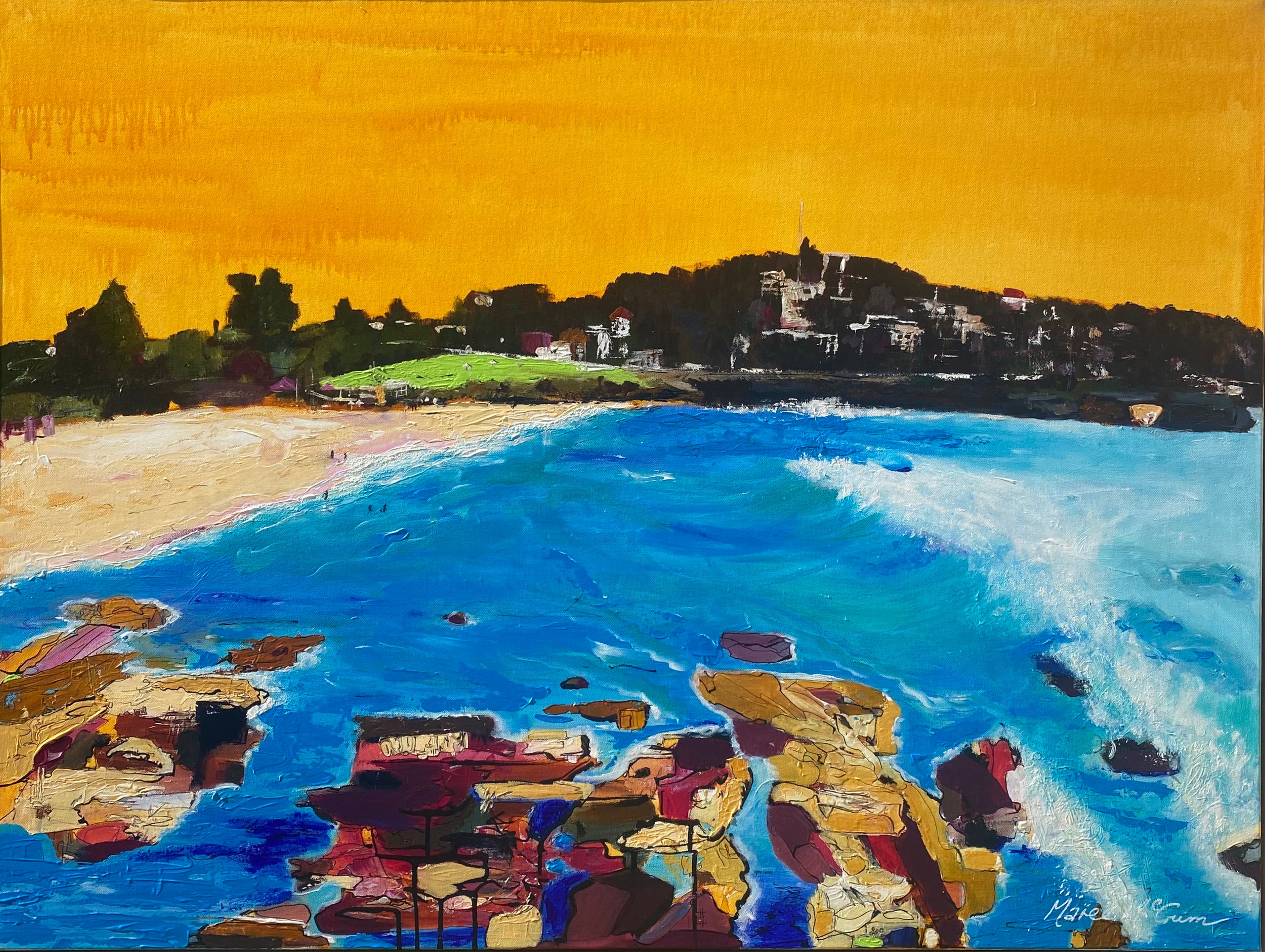 Whispers of Home (Bronte Beach) | Original Abstract Art by Maree McCrum